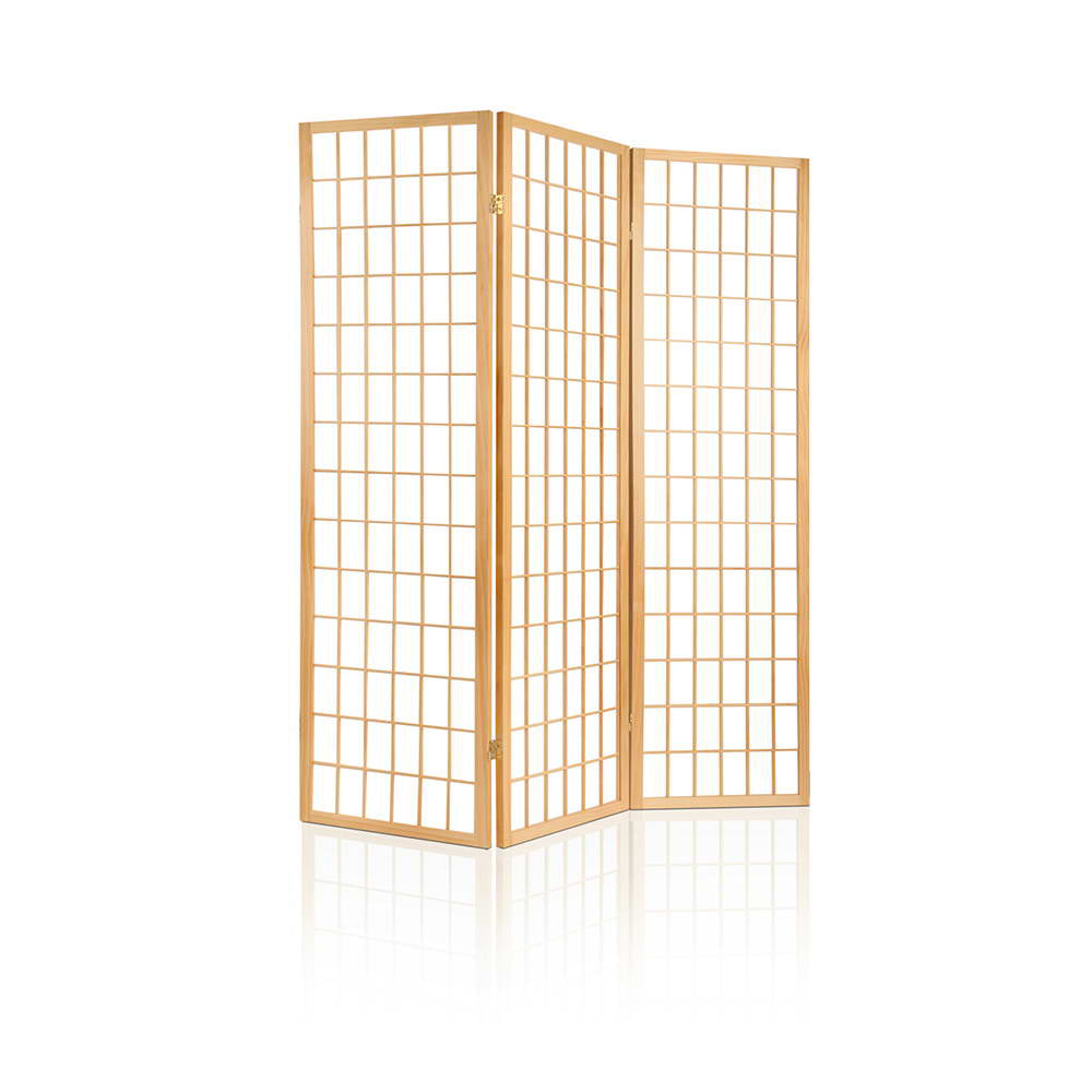 Artiss Room Divider Screen Wood Timber Dividers Fold Stand Wide Beige ...